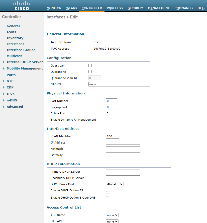 【Cisco】CCNP学習 WLC+APの検証環境構築_06_WLC構築02_設定画面について | おもちエンジニアのブログ