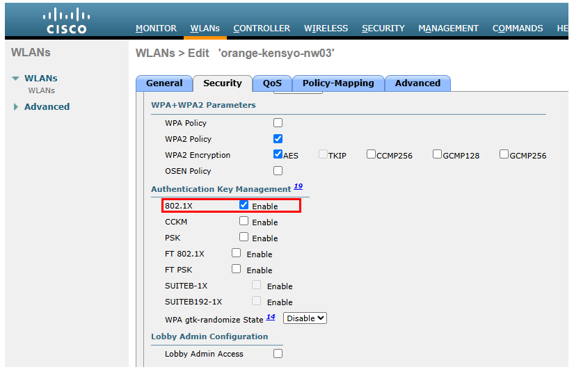 【Cisco】CCNP学習 WLC+APの検証環境構築_06_WLC構築02_設定画面について | おもちエンジニアのブログ
